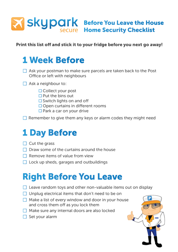 Protect Your Home While on Holiday With This Checklist!